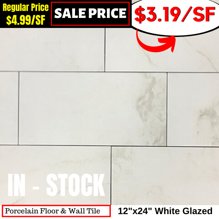 White Glazed 12"x24" - Flooring Avenue